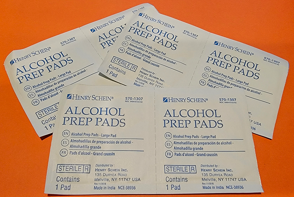 Alcohol Prep Pads - Large